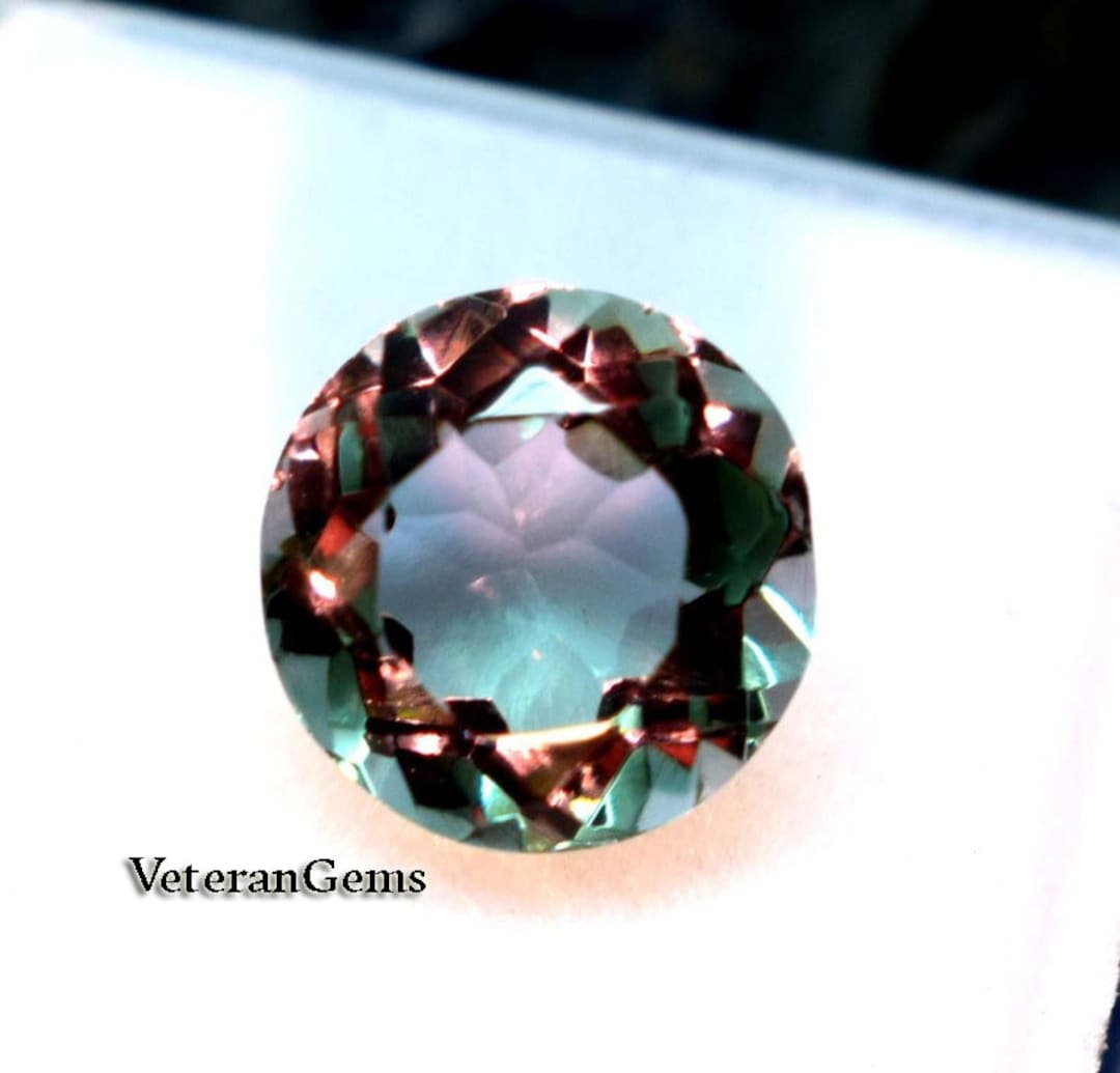 4carats Natural Alexandrite Round Cut Faceted Multi Color Changing ...