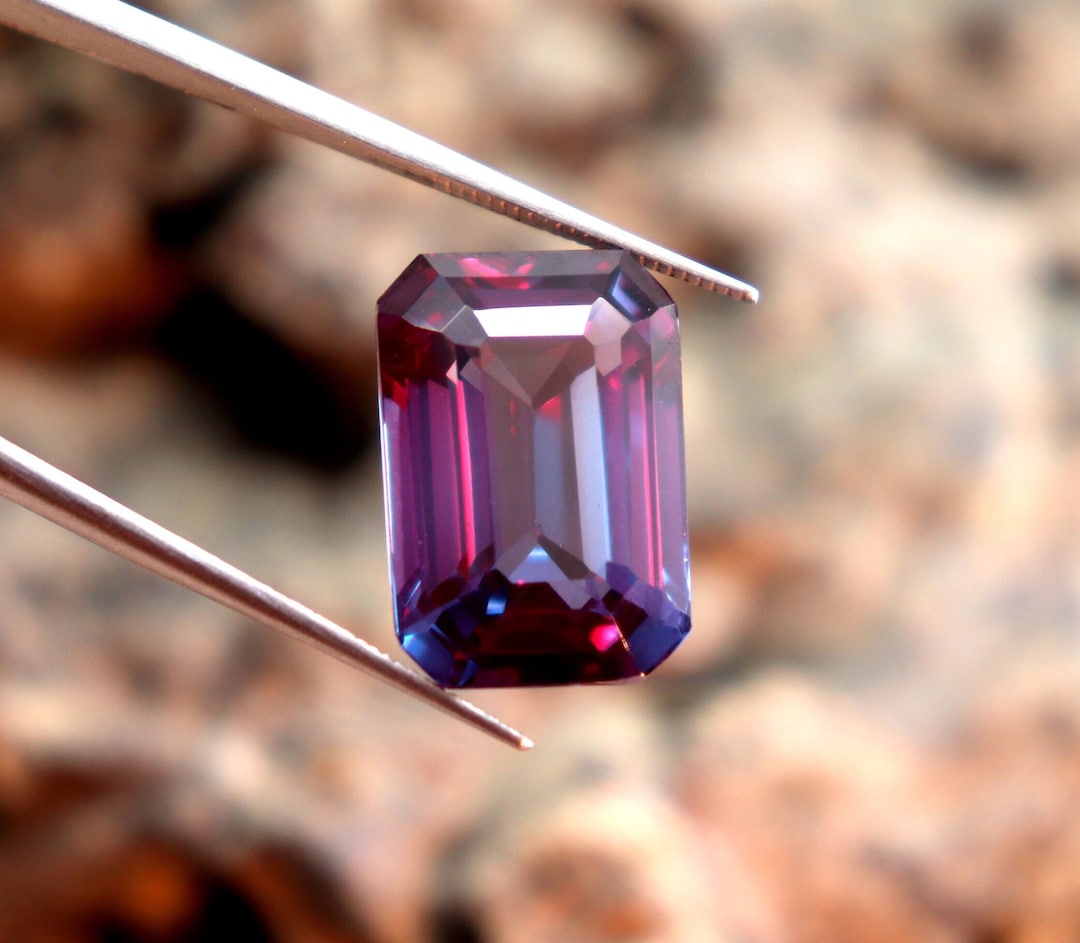 Natural Alexandrite Gemstone Color Changing Alexandrite Faceted Stone ...