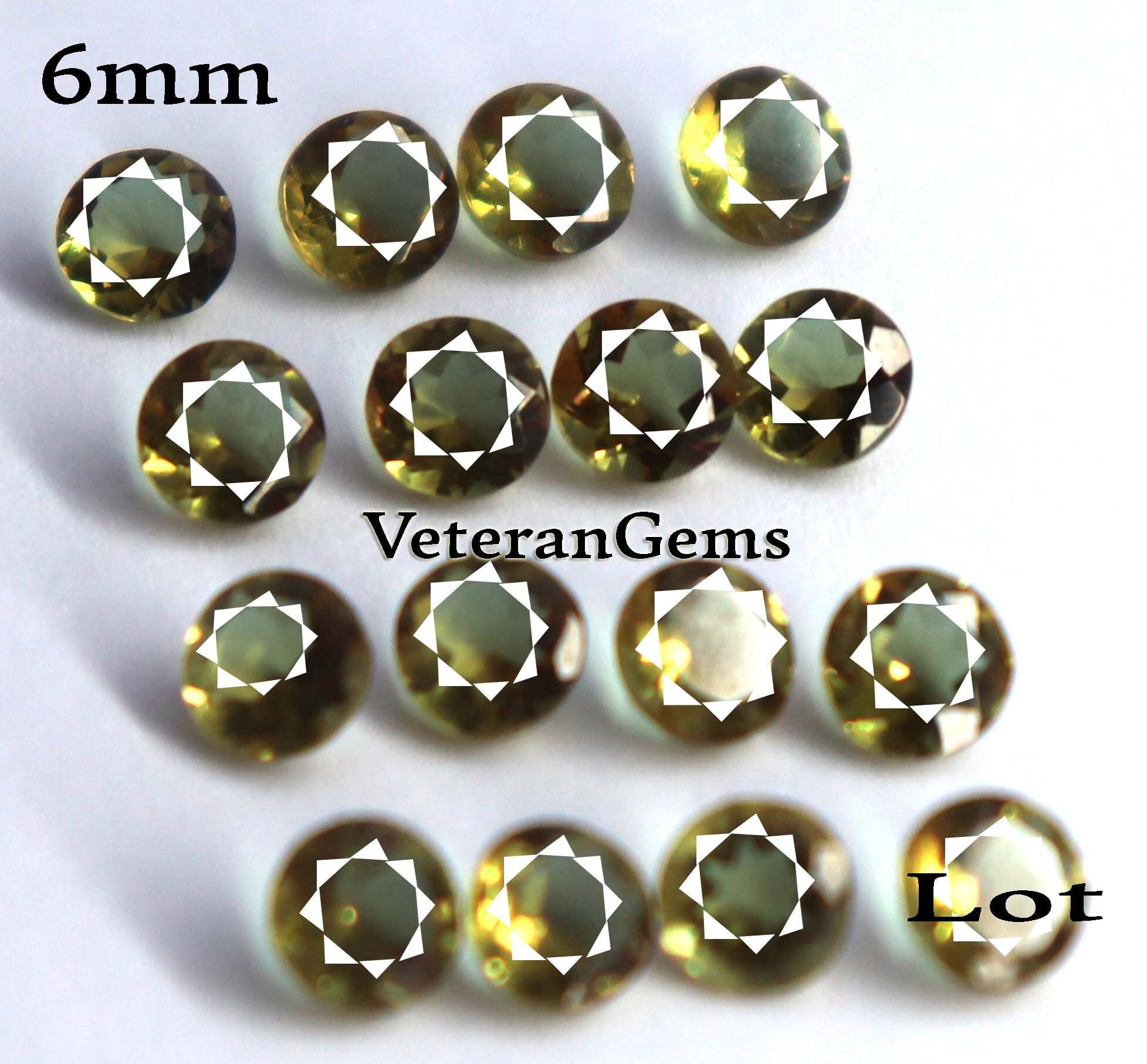 Natural Alexandrite Lot 10 Ct 6mm Round Cut Faceted Certified | Etsy