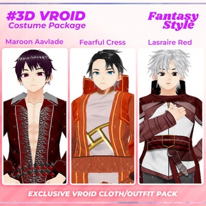 Create Unique Looks With a 3-in-1 Vroid Clothing Fantasy Male Bundle ...