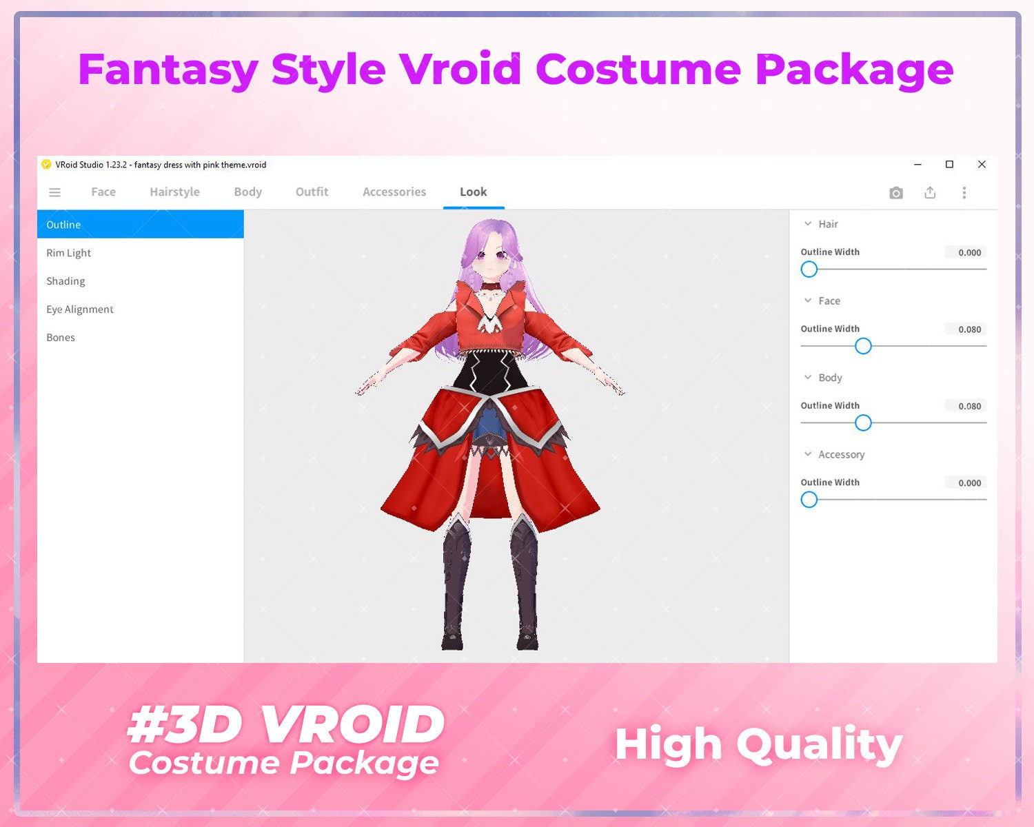Vroid Clothing Pack Vroid Assets Vroid Outfit Cosplay - Etsy