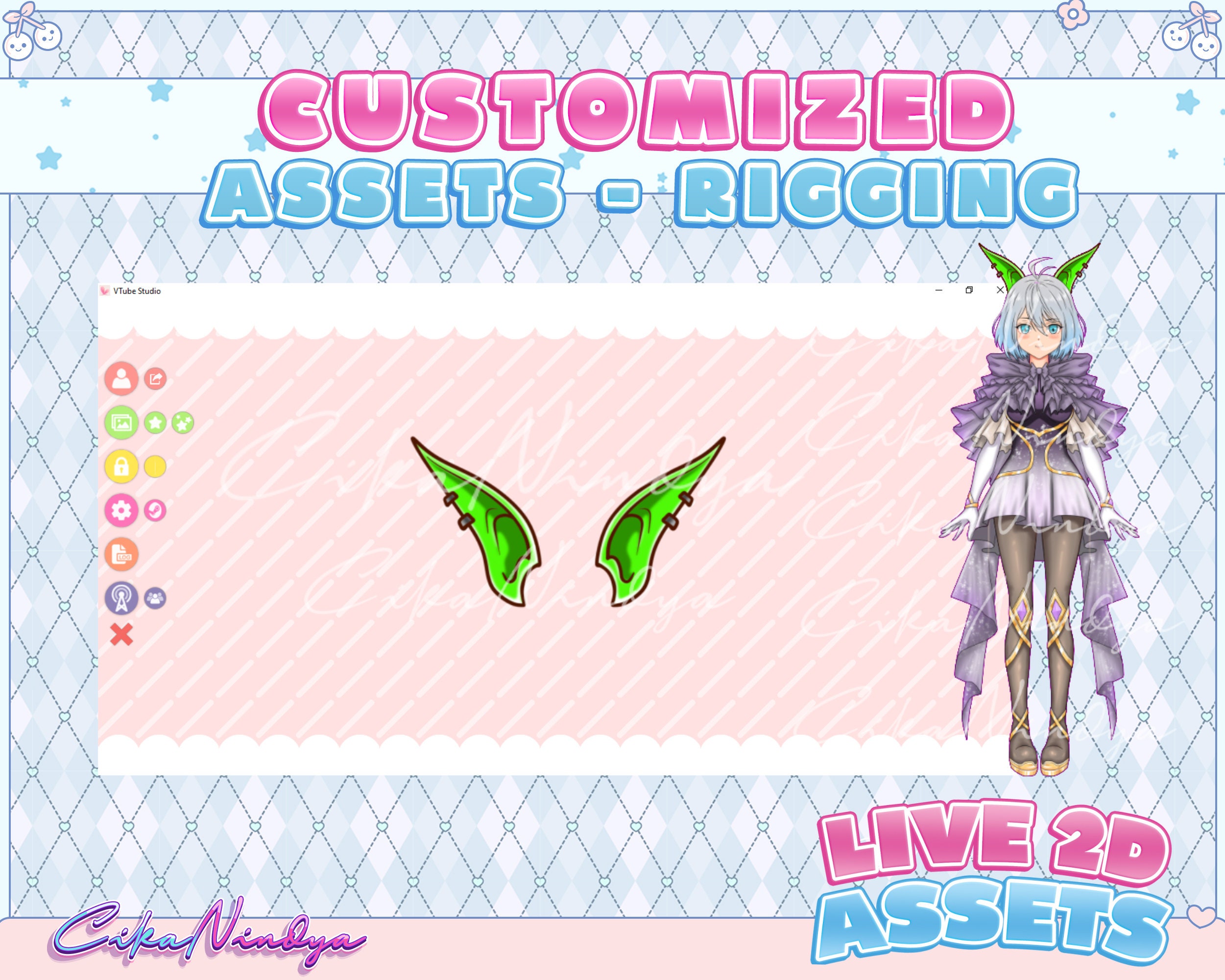 Vtuber Assets Twitch Assets Stream Assets Live2d Asset - Etsy