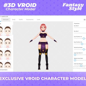 Celebrity Model Stylish 3D Vroid Model Suyomi Kairi for Trendsetting ...