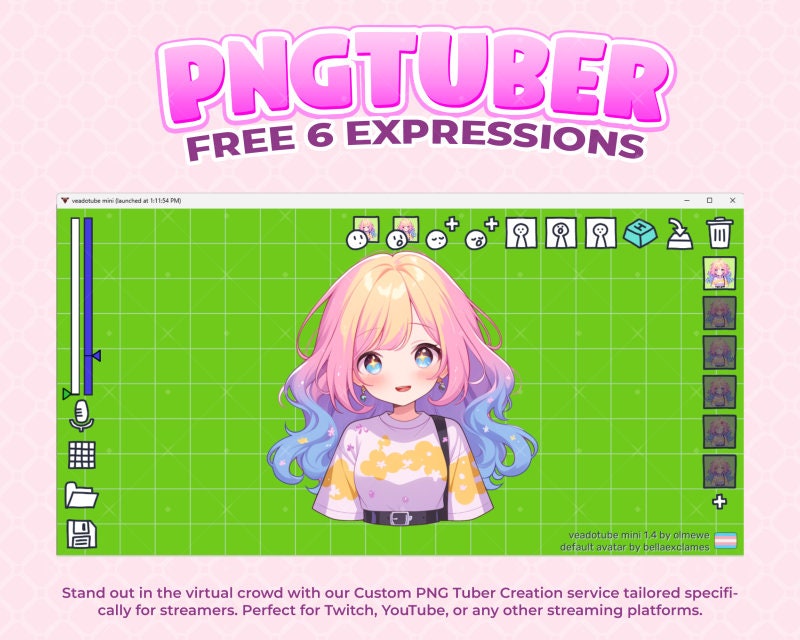 PNG Tuber | Cute Pastel Dream Vtuber Characters for Twitch | Get 6 ...