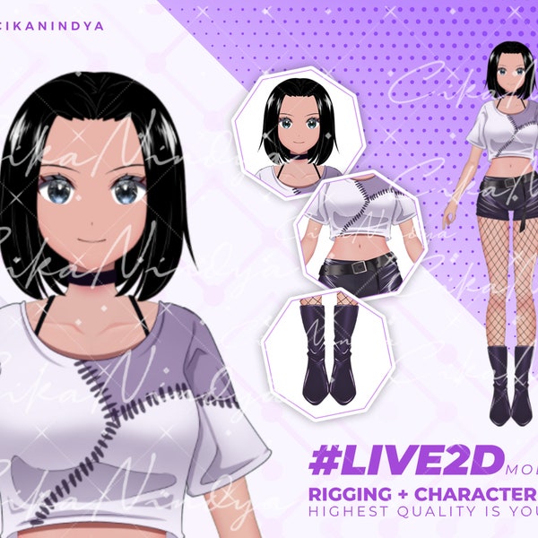 Emo Vtuber Model - Etsy