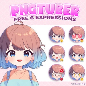 PNG Tuber | Cute and Simple Pastel Kawaii Vibes | Get 6 Poses ...