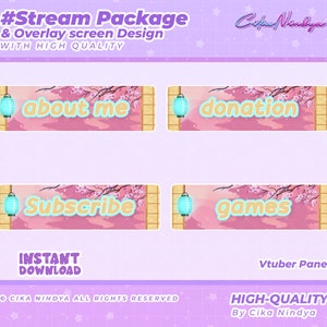 Vlogger Dream Overlay Set Stylish Graphics for Lifestyle Streams ...