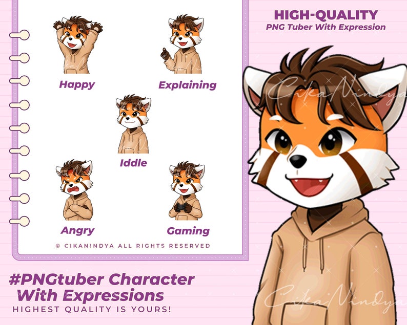 Pngtuber Png Tuber Premade Pngtuber Male Pngtuber Twitch - Etsy