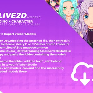 Live2d Vtuber Model: Cyberpunk Girl With 3 Expressions - Etsy