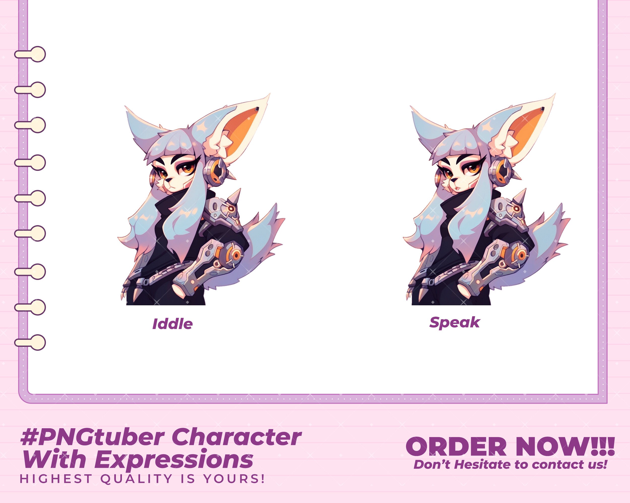 PNG Tuber, Character Design, Streamer Virtual, Twitch Personality ...