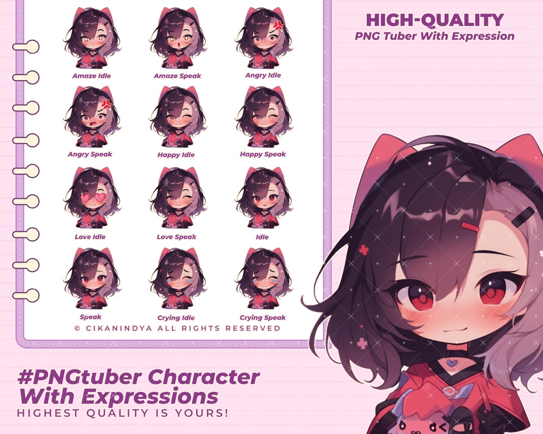 PNG Tuber | Inspiring Chibi Pngtuber Characters for Streamers ...