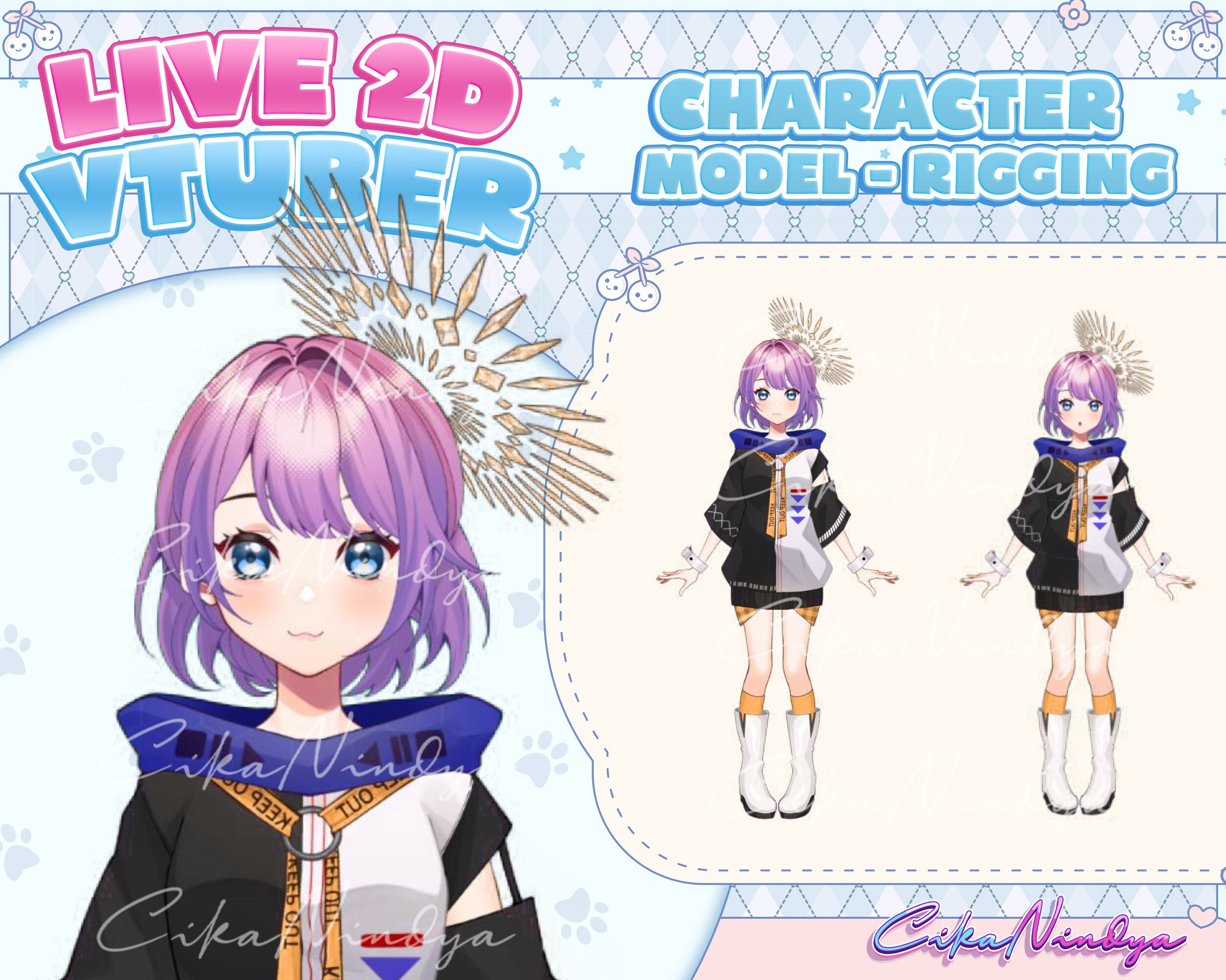 Vtuber Model Vtuber Vtuber Avatar Vtuber Art Twitch Vtuber - Etsy Australia
