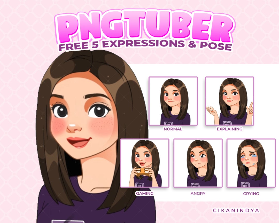 PNG Tuber | Kawaii Character New Style Girl for Streaming Make Your ...