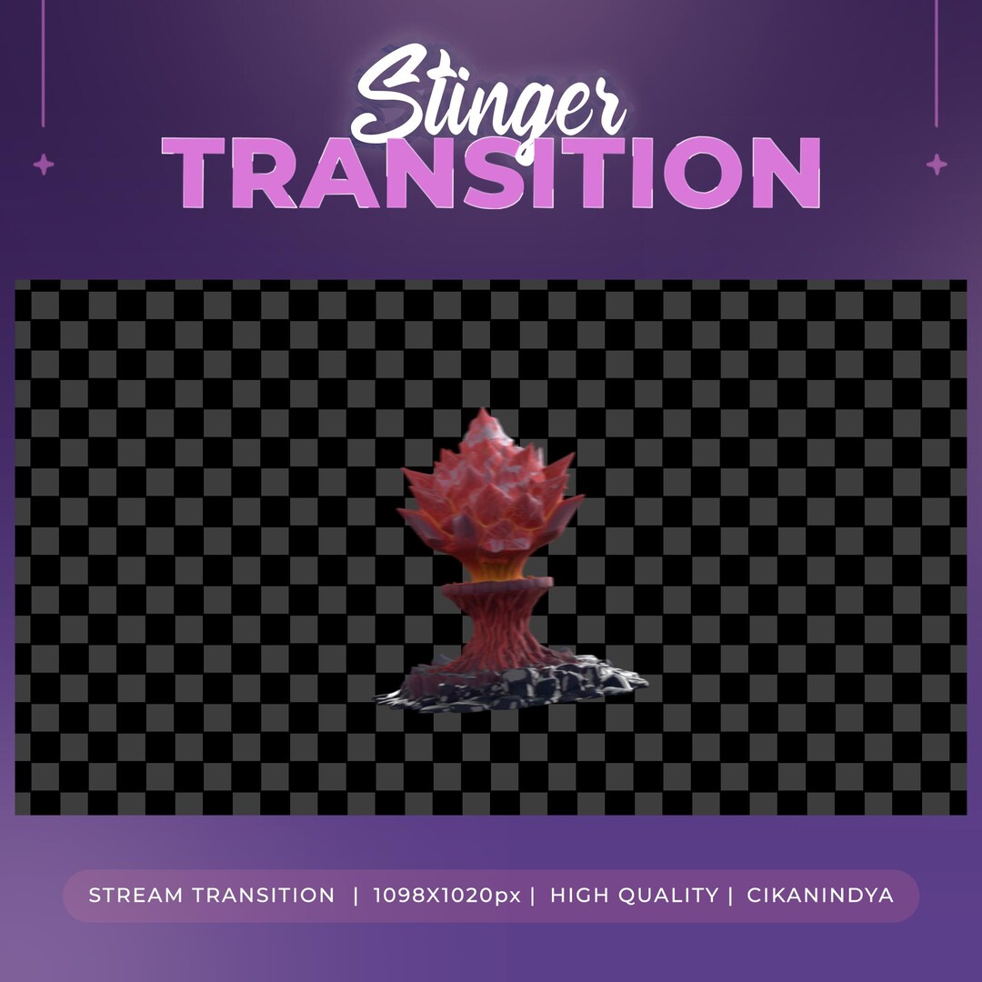 Animated Torch Flame Stinger Transition: Streaming Twitch Overlay (WEBM ...