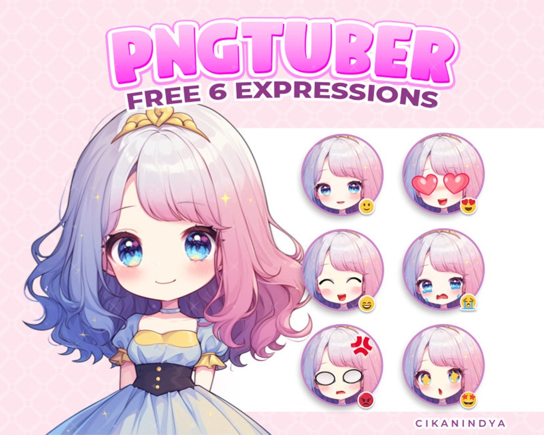 Anime Princess PNG Tuber Avatar: 6 Poses (digital Download) - Etsy Canada