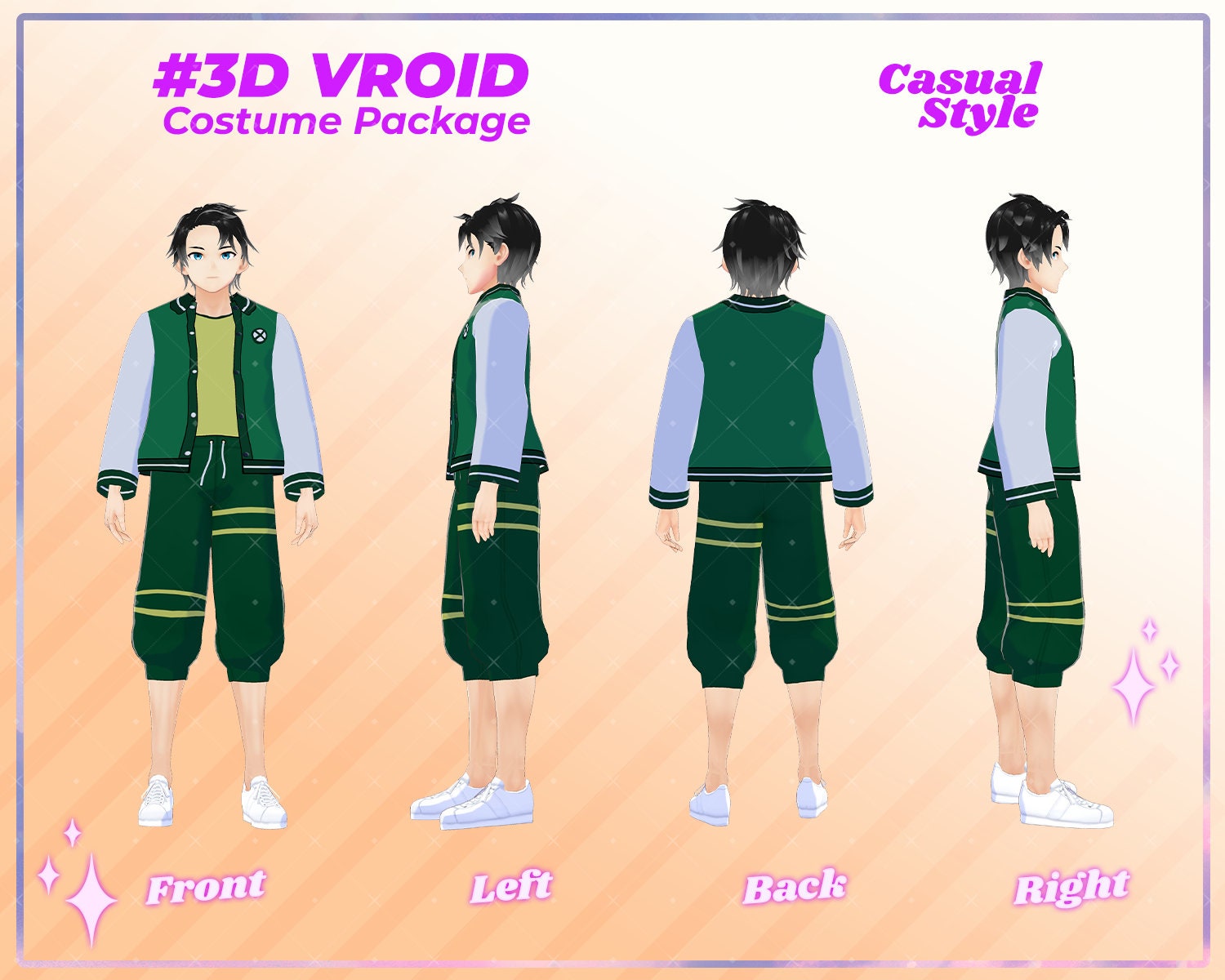 Vroid Clothing Pack Vroid Outfit Cosplay Costume Vroid - Etsy