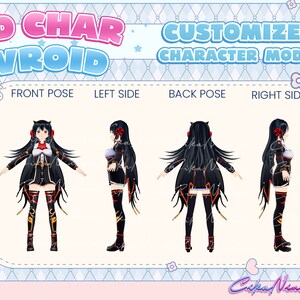 3D Vroid Character, 3d Model, Vtuber Model Free, Vtuber Model ...