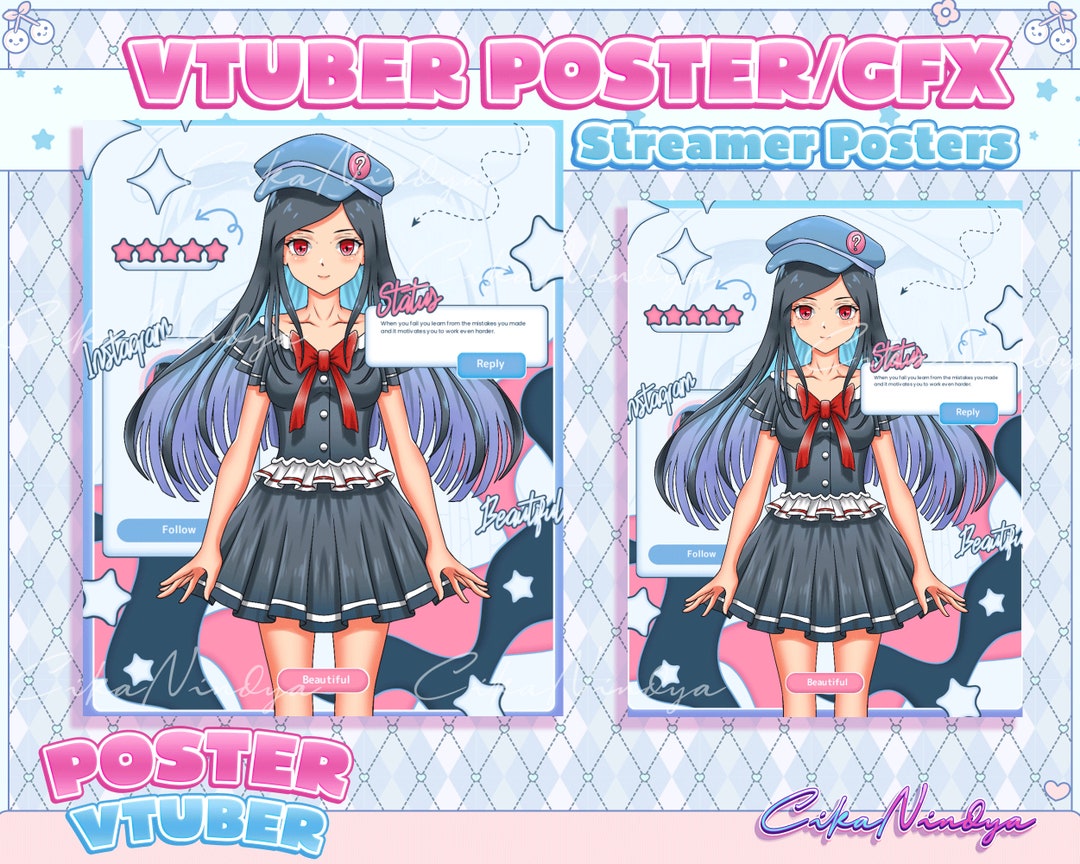 Vtuber Poster, Art Poster, Poster Modern, Anime Poster Vintage, Modern ...