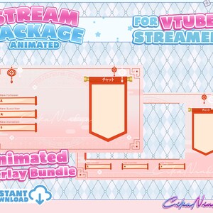 Vtuber Overlay, Vtuber, Twitch Overlays, Stream Overlay, Overlay Twitch ...