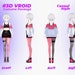 Laid-back Glam Effortless Vroid Outfits Vroid Clothing Pack, Everyday ...