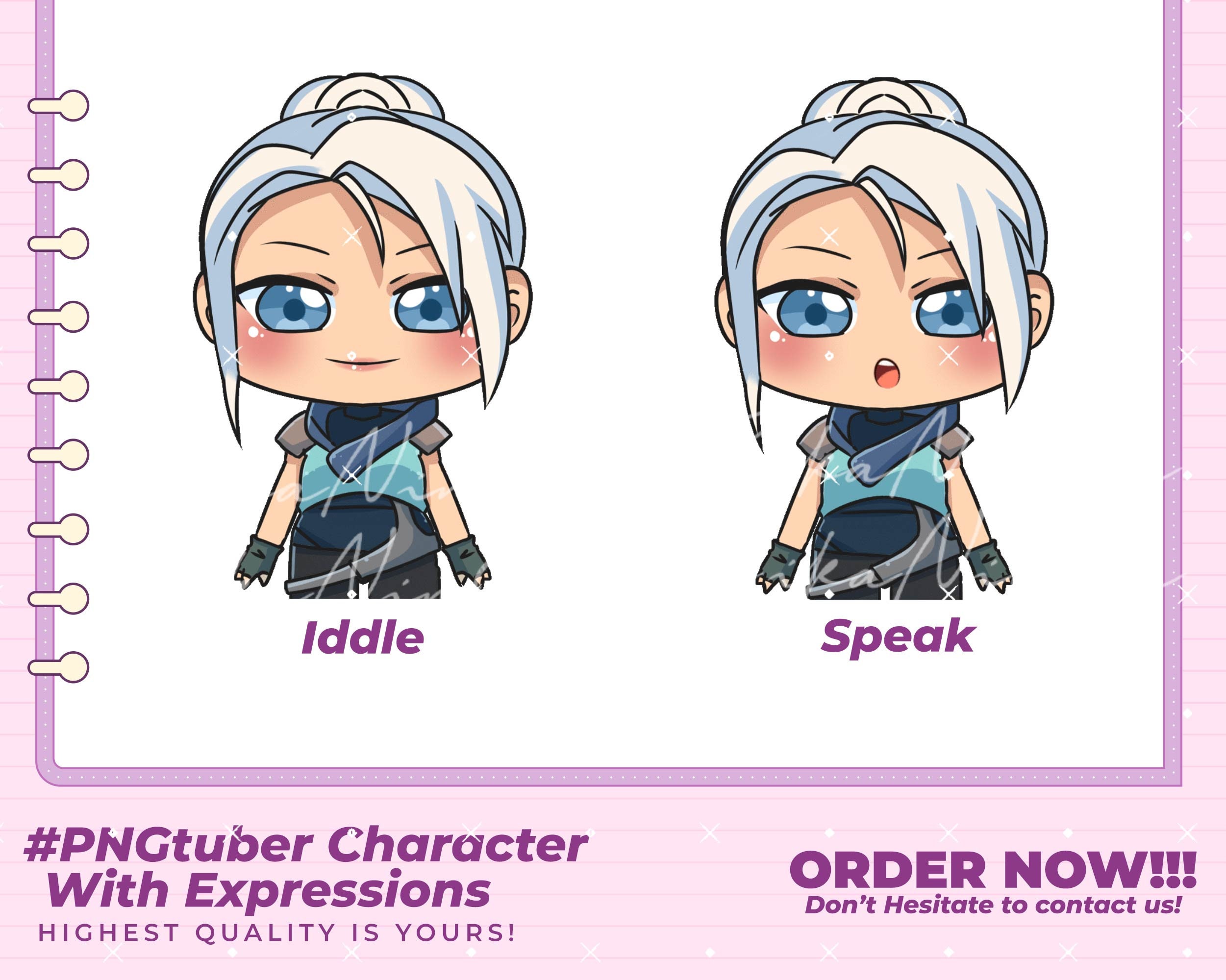 PNG Tuber Pngtuber Model Pngtuber Premade Pngtuber - Etsy