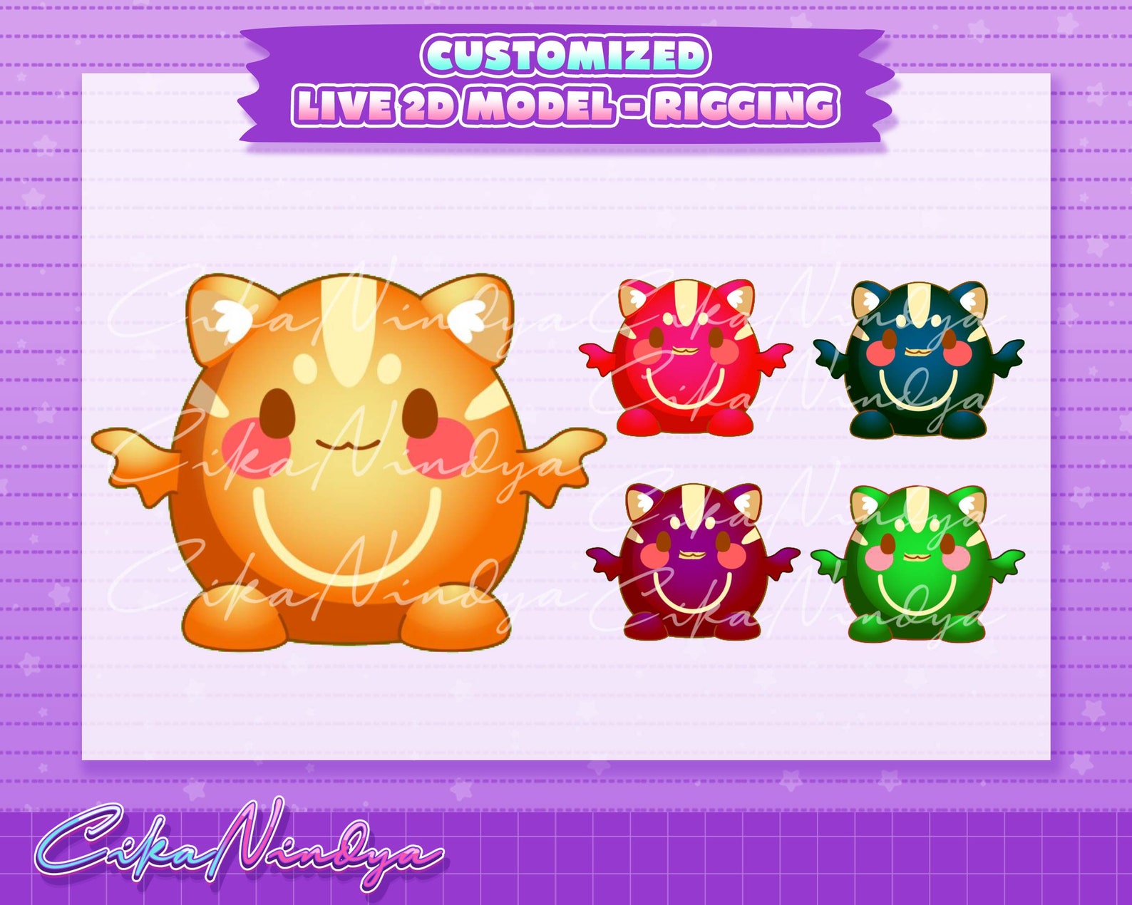 Pet Vtuber V6 Vtuber Model Vtuber Cute Vtuber Kawaii - Etsy