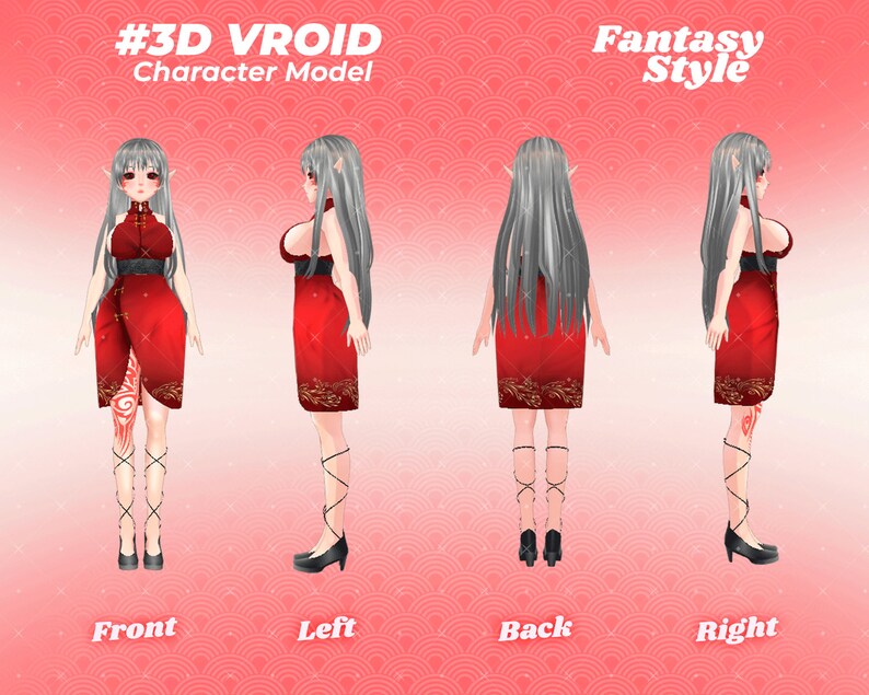3D Vroid Character, 3D, Vroid, 3d Model Commission, Vtuber Model ...