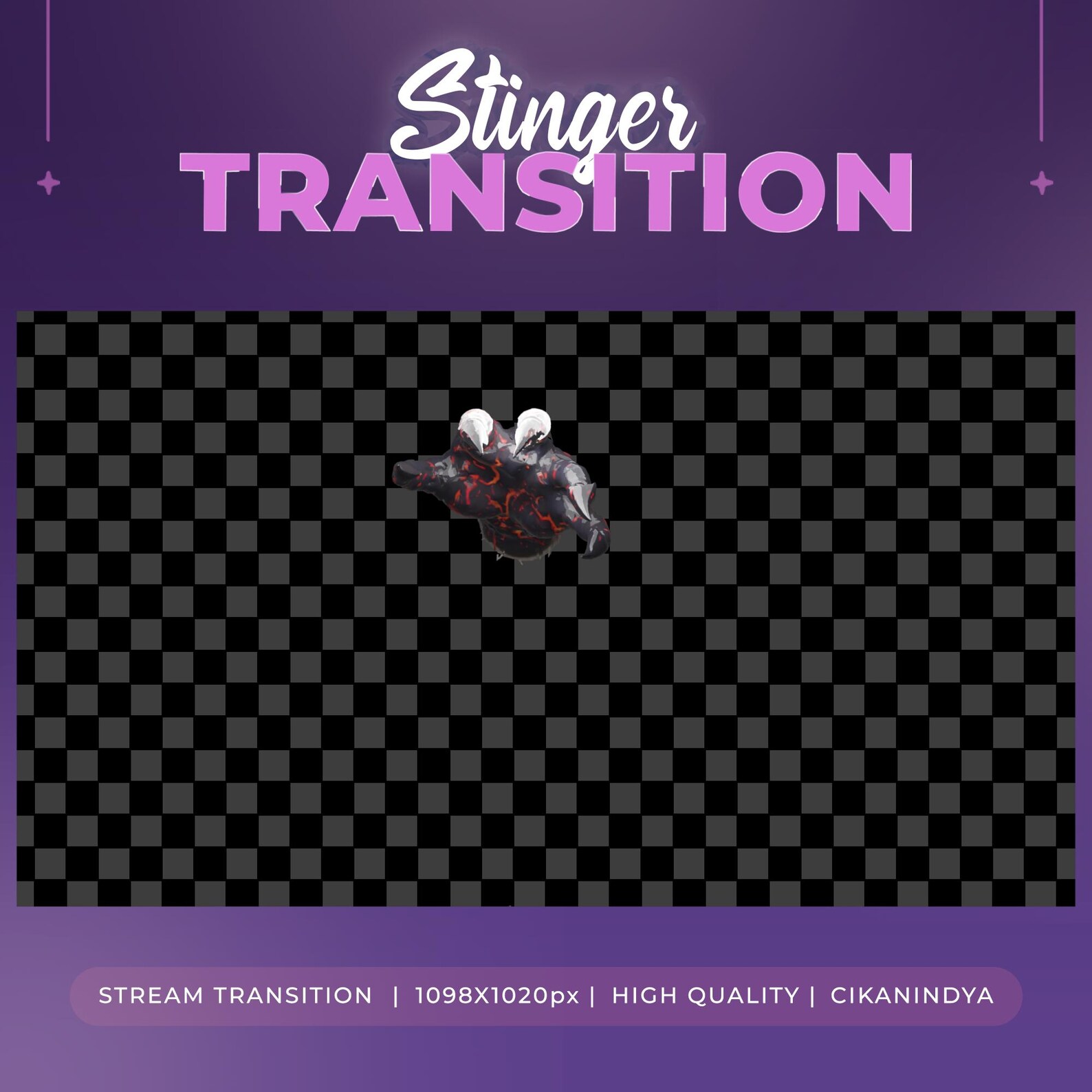 Creepy Monster Hand Stream Transition: Animated Horror Stinger (WEBM ...
