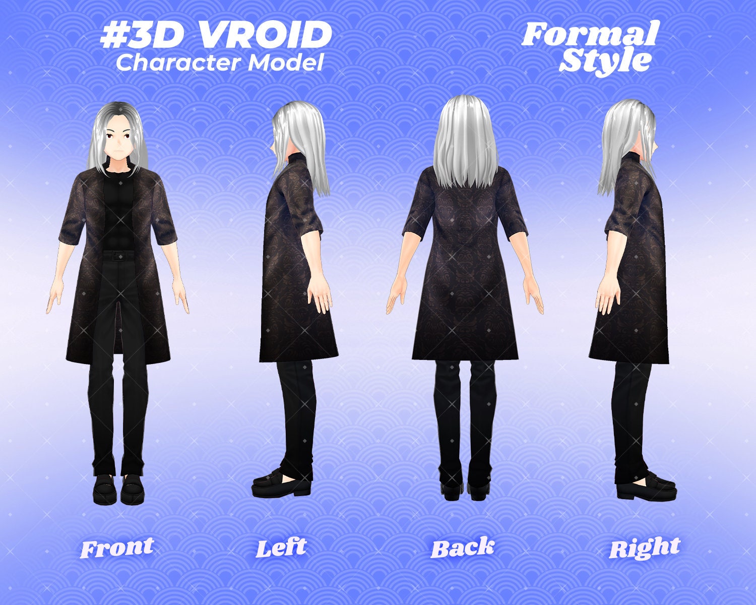 3D Vroid Character, 3d Model, Vtuber Model Free, Vtuber Model Lifestyle Vlog Visionary 3D Vroid ...