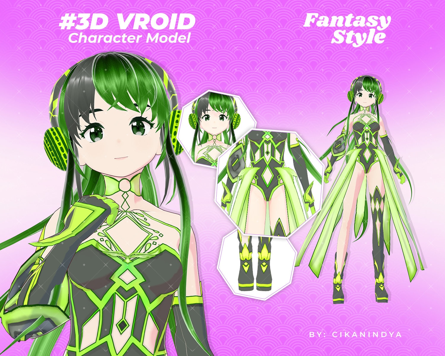 3D Vroid Character, Vtuber Model Free, 3d Model, Vtuber Model ...