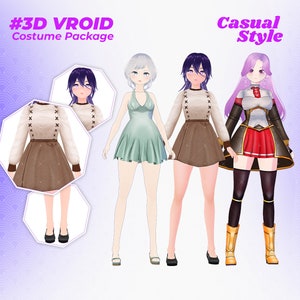 Vroid Clothing Pack, Streamer Chic, Clothes, Style Revolution, Vroid ...