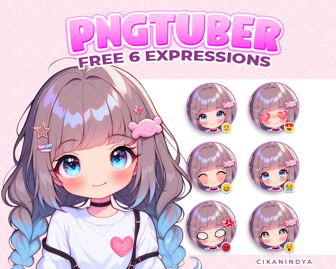 Celestial Kawaii PNG Tuber: 6 Poses, Vtuber Streaming Assets - Etsy