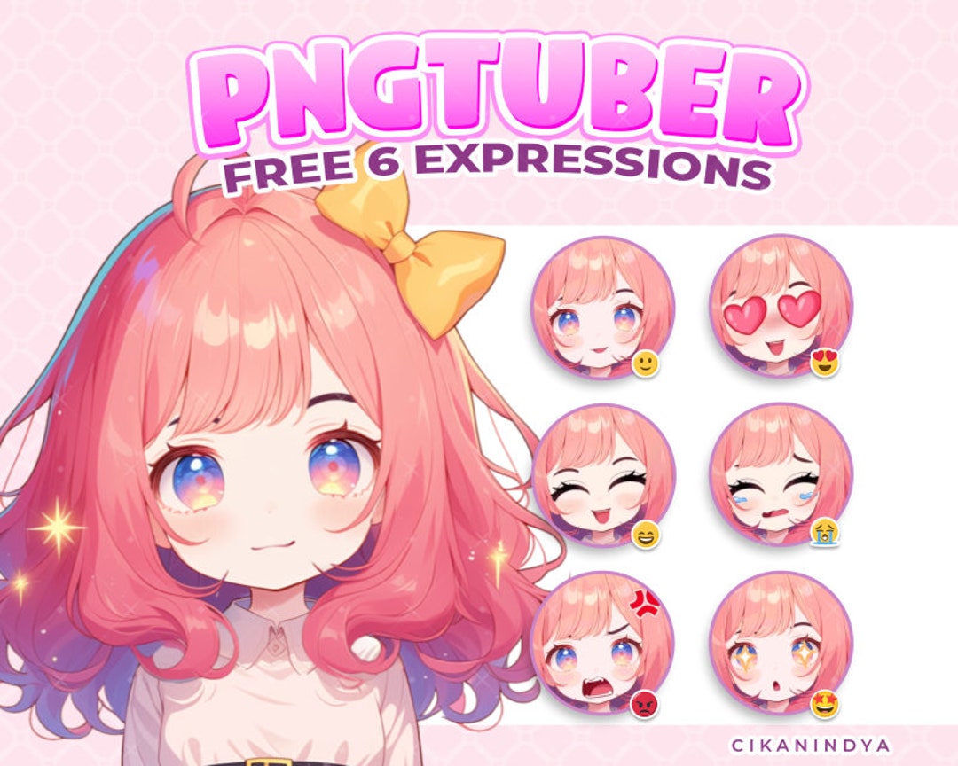 Pngtuber | Classy Girl Gamer PNG Tuber for Game Streaming | 6 Pose ...