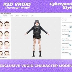 Stylish 3D Vroid Character Girl Regina With Crop Jacket for ...