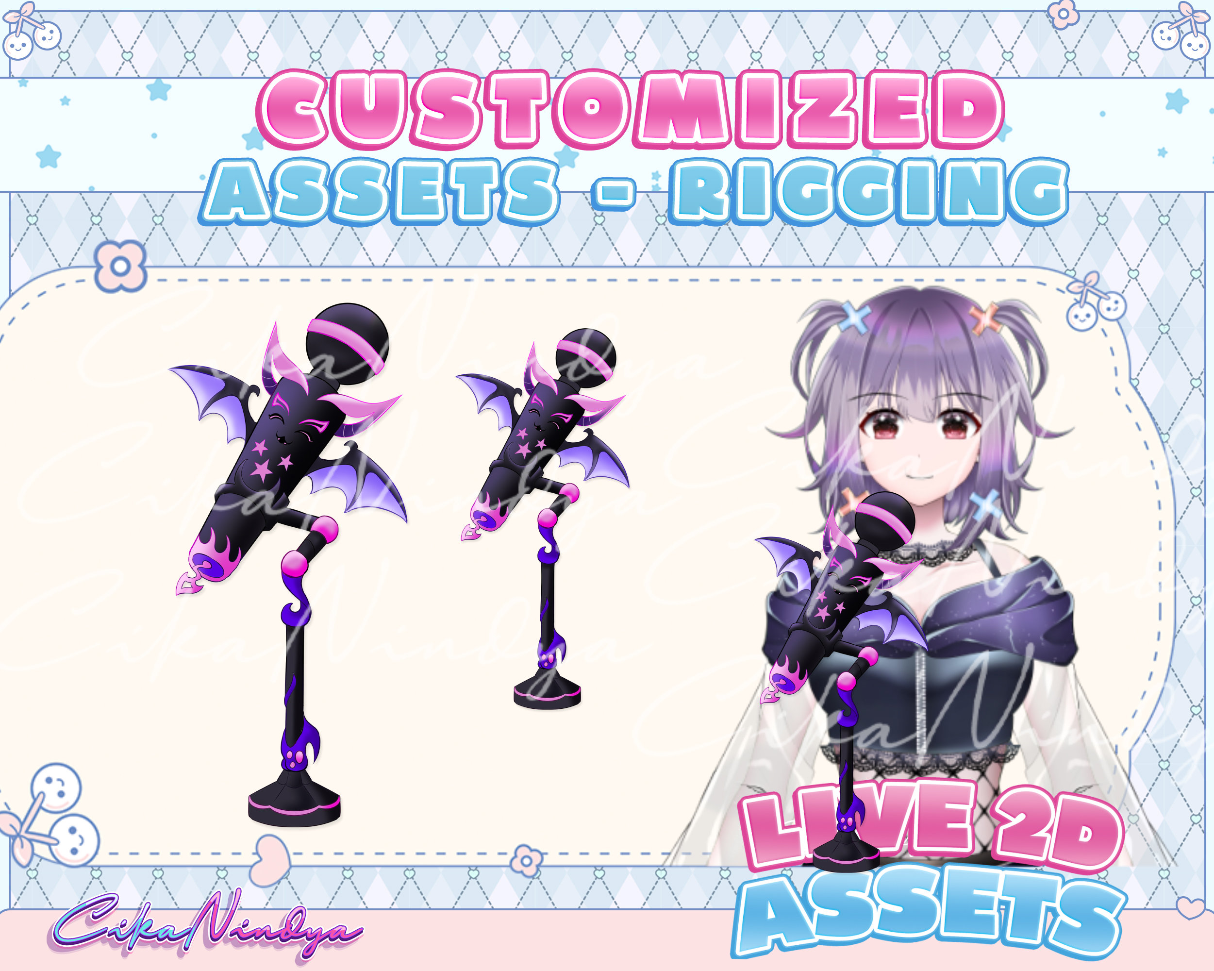 Vtuber Assets Live2d Asset Design Asset Twitch Assets - Etsy