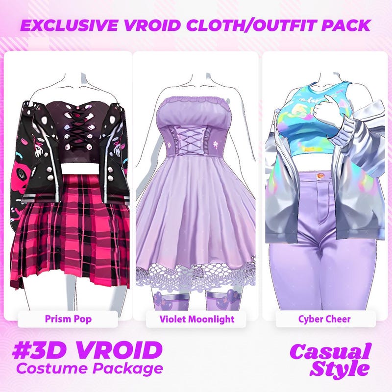 Vroid Avatar Clothes - Etsy