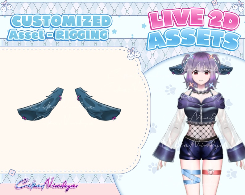 Dynamic Assets Live2d Ears Collection for Immersive Vtuber - Etsy