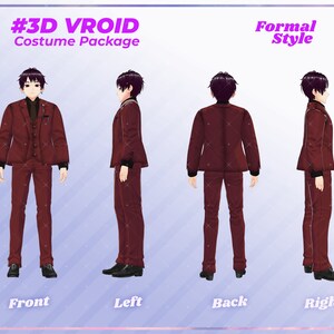 Dress to Impress With Vroid Formal Attire Trio - Vroid Clothing Pack ...