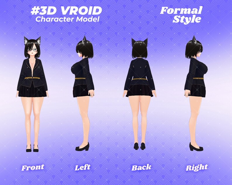 3D Vroid Character, Vroid, 3D, 3d Model Commission Virtual Style Icon ...