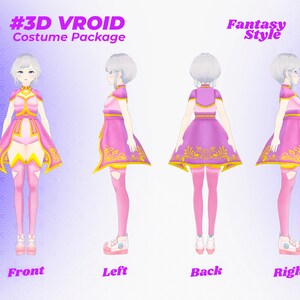 Vroid Outfit Pack: Triple Fantasy Cosplay Costume (3-in-1) - Etsy