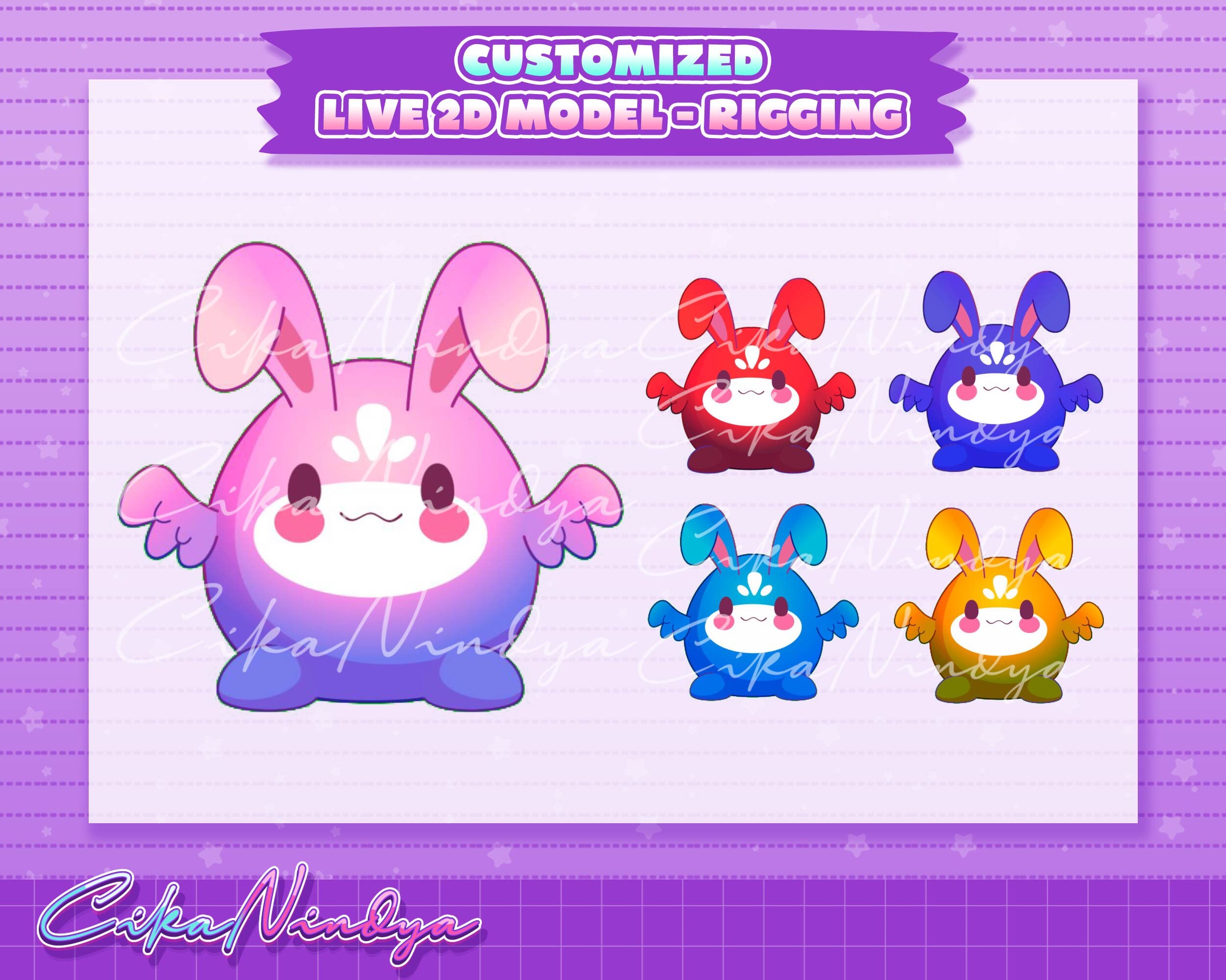 Pet Vtuber V1 Vtuber Modelo Vtuber Cute Vtuber Kawaii - Etsy México