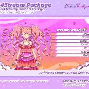 Cybercast Creator's Kit Edgy Overlay Pink Pack for Tech-savvy Streamer ...