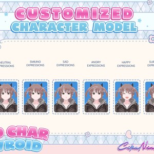 Mystical 3D Vroid Character Horn Head Anime Girl for Streamer - Etsy