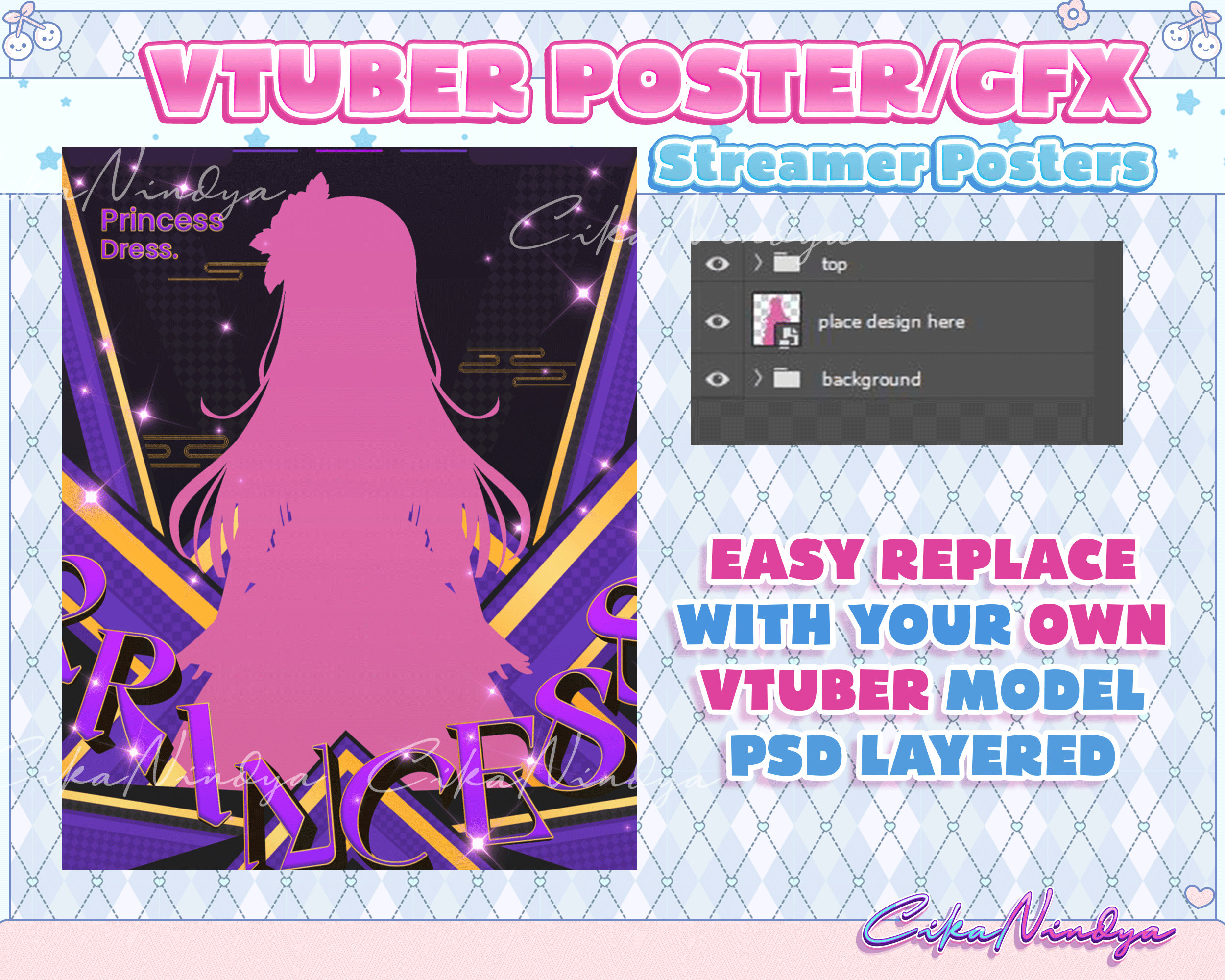 Vtuber Poster Vintage Poster Poster Poster Frames Poster - Etsy