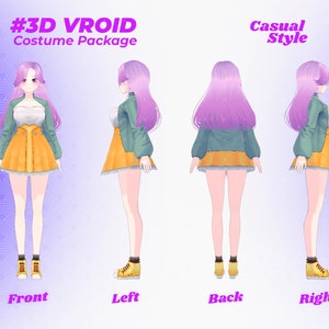 Vroid Clothing Pack, Streamer Outfits, Casual Style, Girl Fashion ...