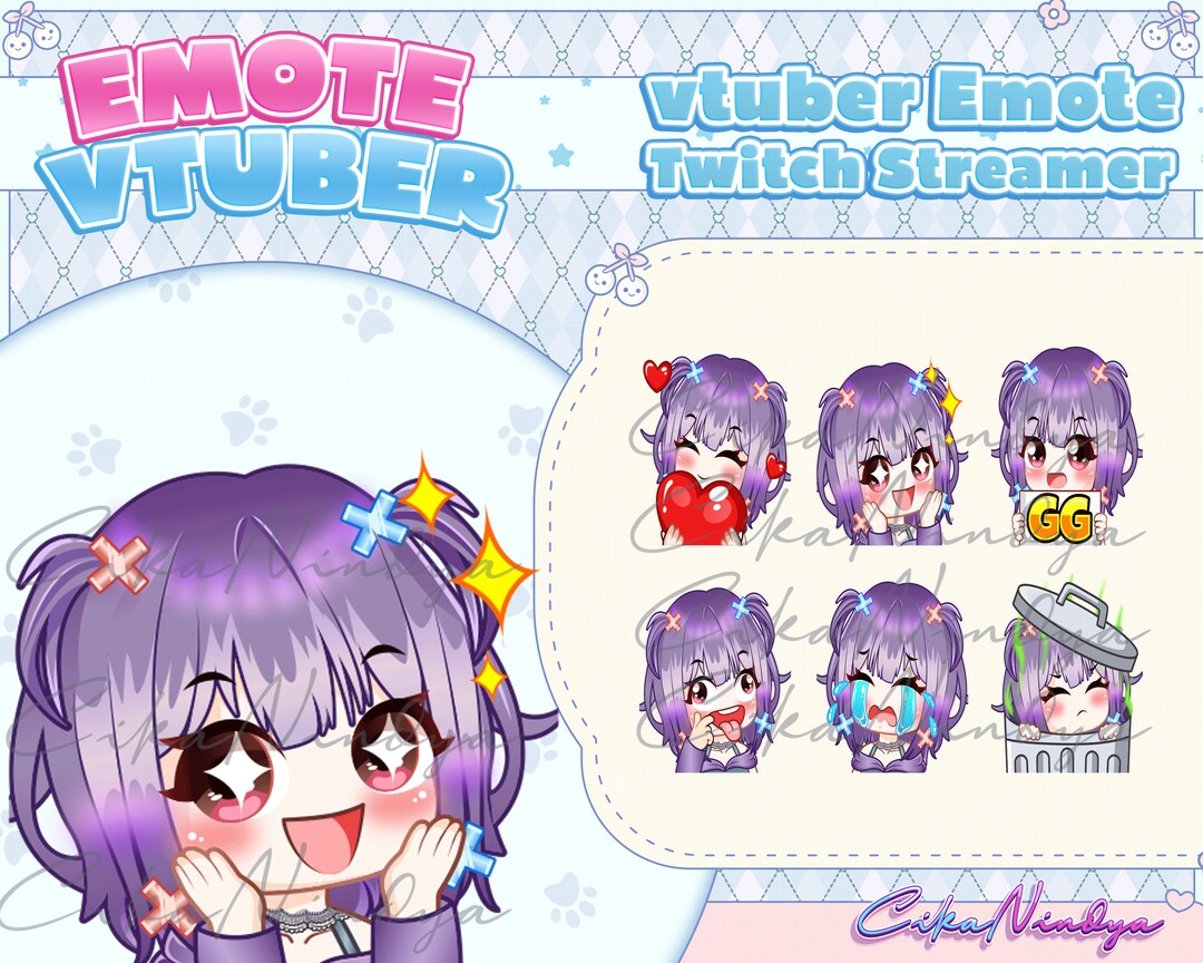 Elevate Your Channel With Vtuber Emote Neo Jacket for Twitch Emote ...