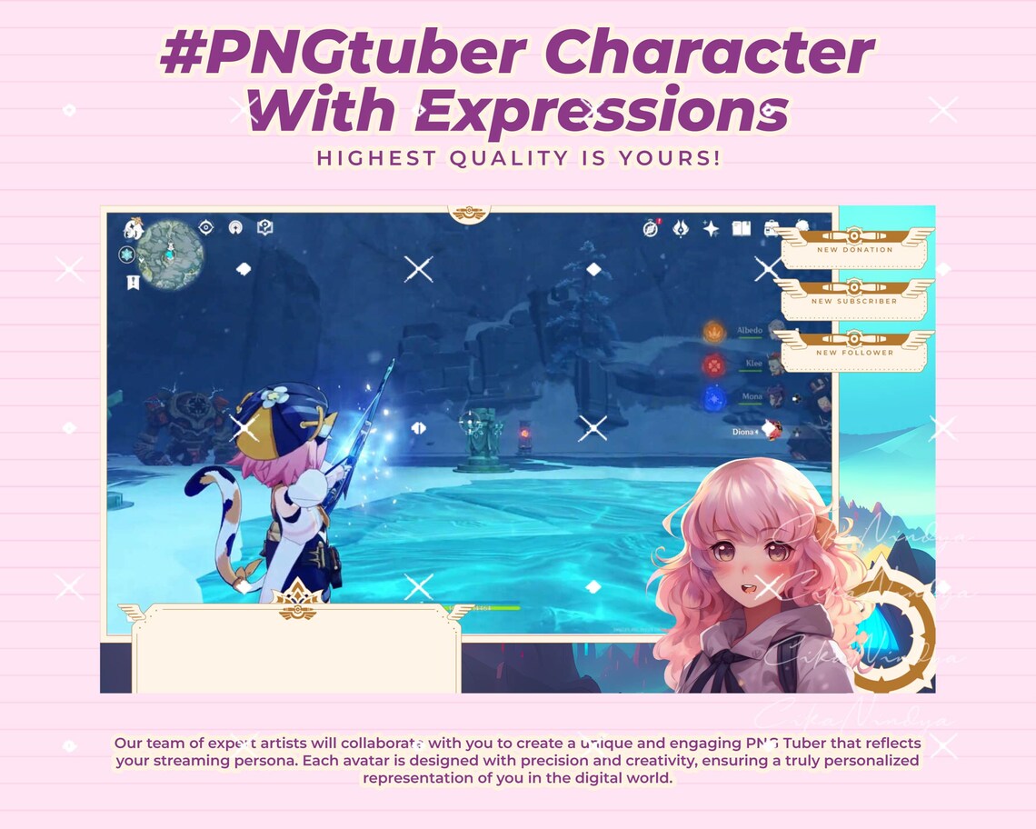 PNG Tuber Pngtuber Model Pngtuber Premade Pngtuber - Etsy