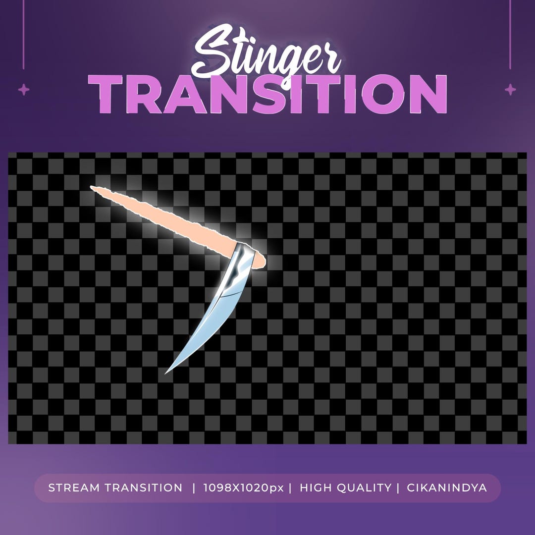 Animated Stinger Transition Katana Strike for Streamers | Twitch ...