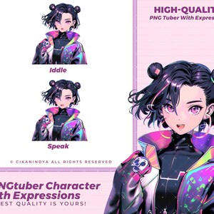 PNG Tuber | PNG Tuber Cyberpunk Avatar Collection for Streamers | 2 ...