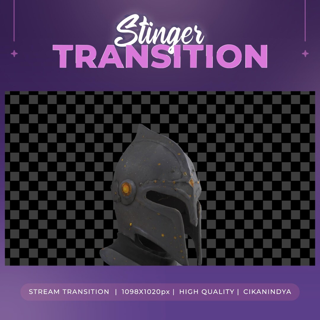 Stinger Transition | Battle Helmet Overlay Animation for Streamers ...